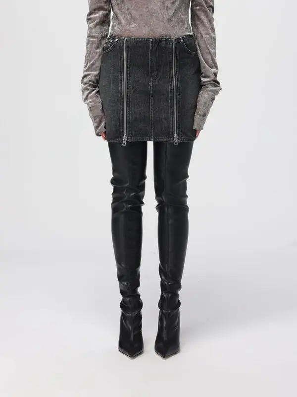 JEAN PAUL GAULTIER Denim Skirt - Black