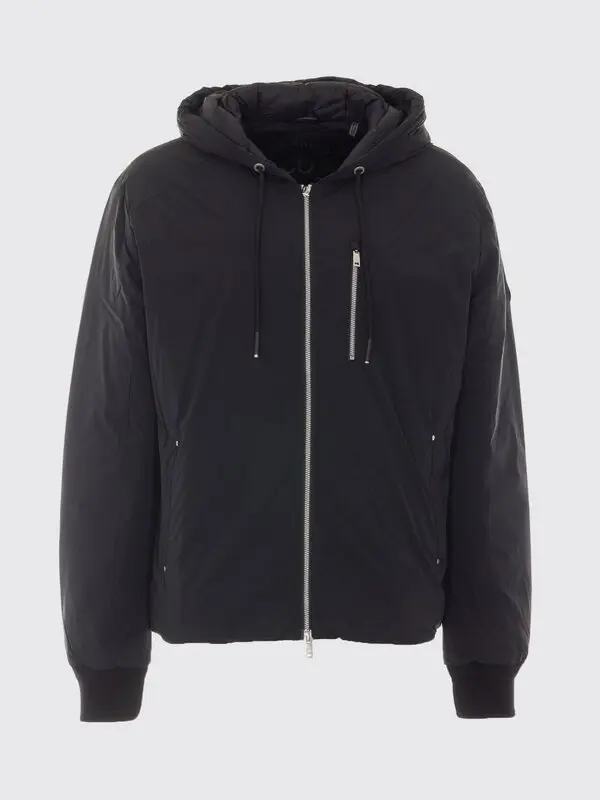 Moose Knuckles Hooded Zip-up Jacket - Black