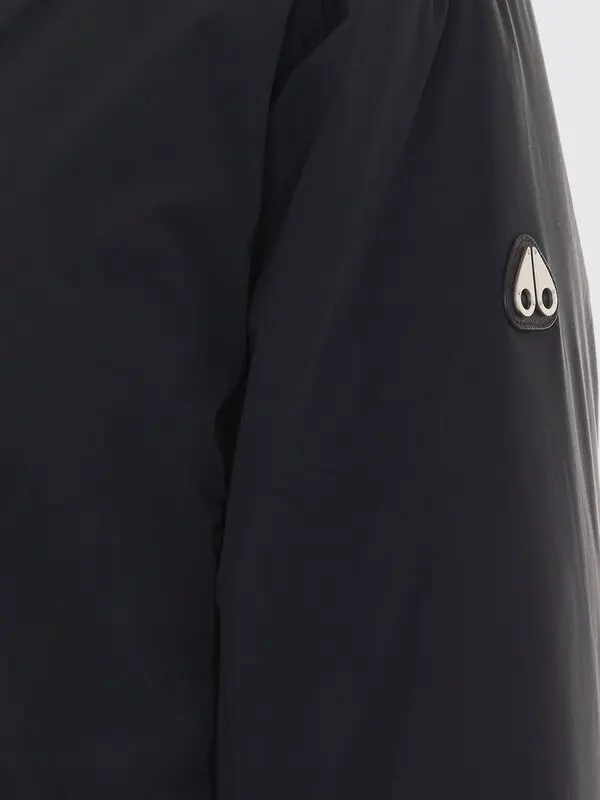 Moose Knuckles Hooded Zip-up Jacket - Black