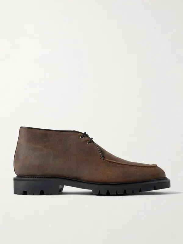 MAJORDOME M69 Waxed-suede Chukka Boots