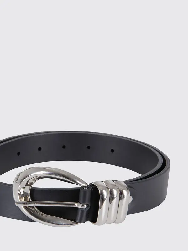 Federica Tosi Emily Smooth Leather Belt With Pin Buckle