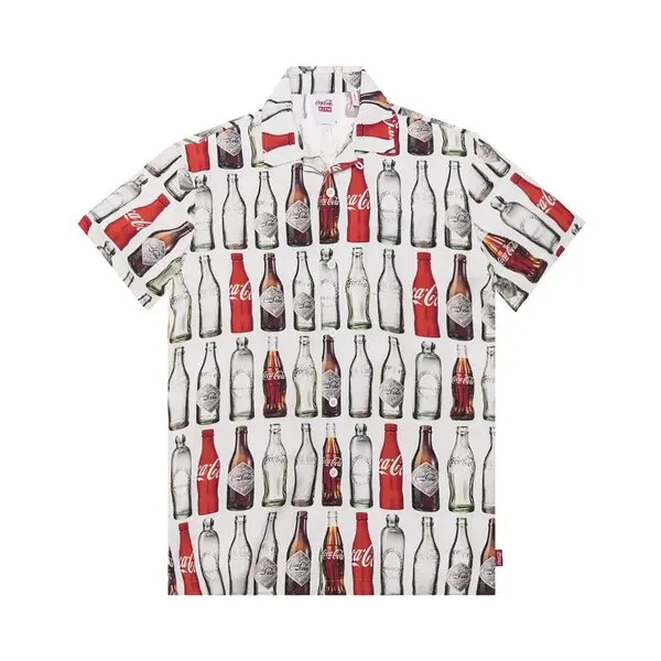 Kith X Coca-cola Bottles Camp Collar Shirt