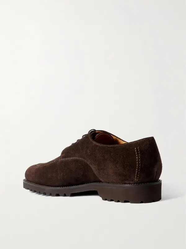 MAJORDOME M32 Split-toe Suede Derby Shoes