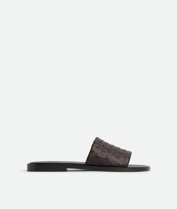 BOTTEGA  VENETA Elio Ostrich Leather Mule