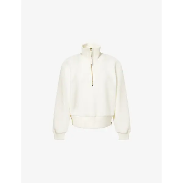 Varley Roselle Half-zip Fleece Sweatshirt - Egret