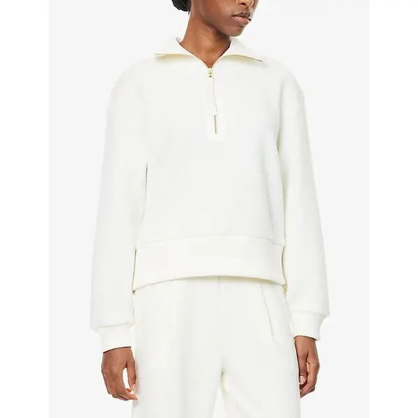 Varley Roselle Half-zip Fleece Sweatshirt - Egret