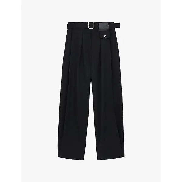 Loewe Pleated Adjustable-belt Wool Trousers