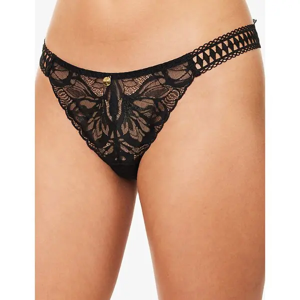 AUBADE After Hours Floral-embroidered Lace Briefs