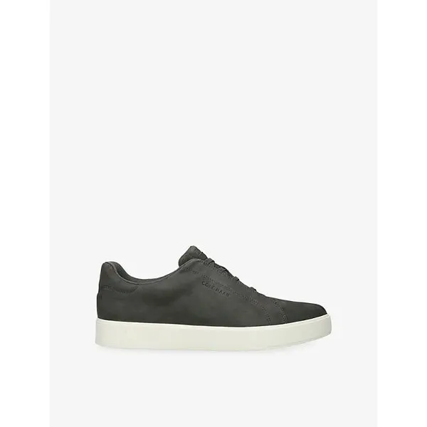 Cole Haan Grandpro Luxe Suede Trainers - Grey/d.cmb