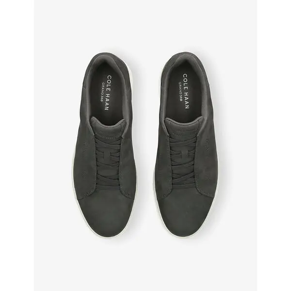 Cole Haan Grandpro Luxe Suede Trainers - Grey/d.cmb