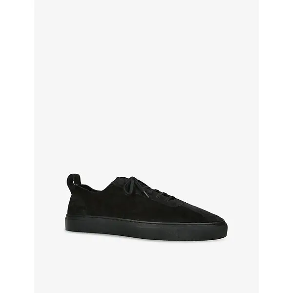 Grenson Sneaker 1 U Suede Trainers - Black