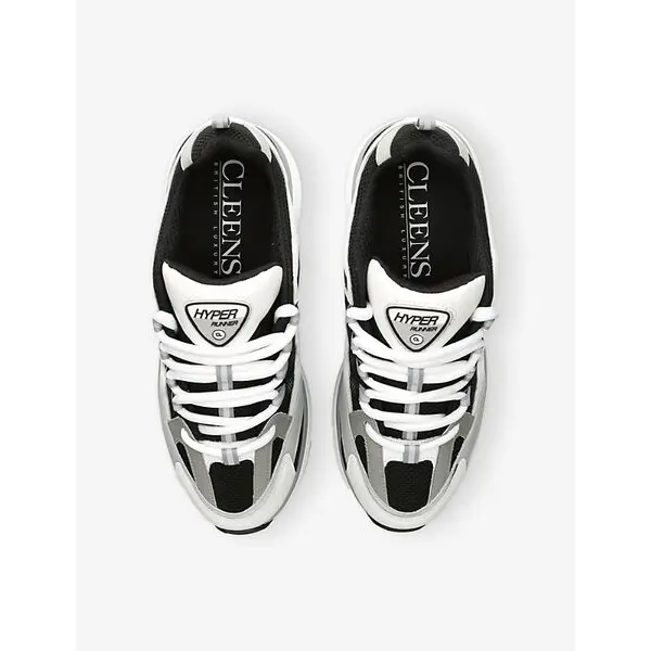 CLEENS Hyper Leather And Mesh Trainers