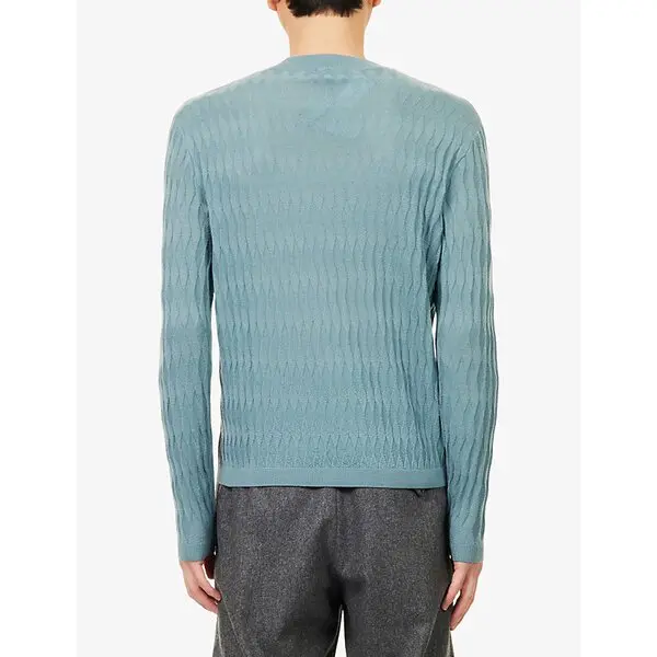 Emporio Armani Embossed Wool Jumper