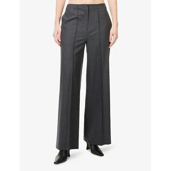 Rag & Bone Irina Pinstripe Tailored Wool-blend Trousers