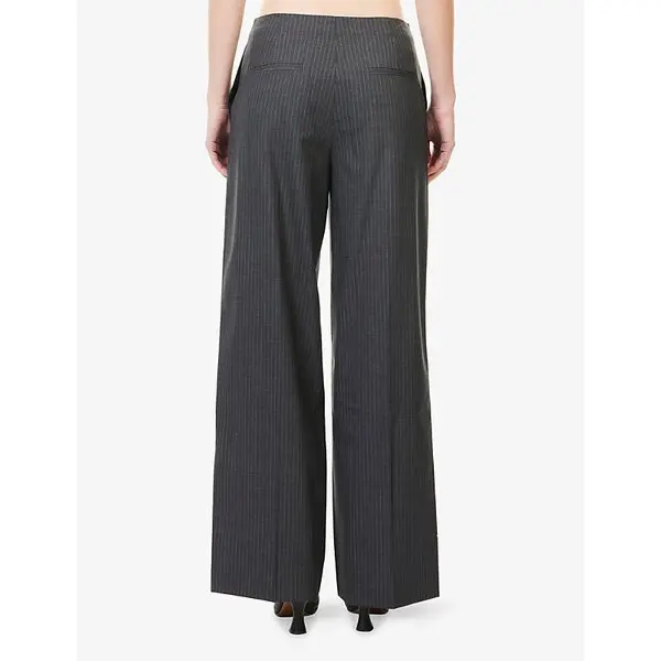 Rag & Bone Irina Pinstripe Tailored Wool-blend Trousers