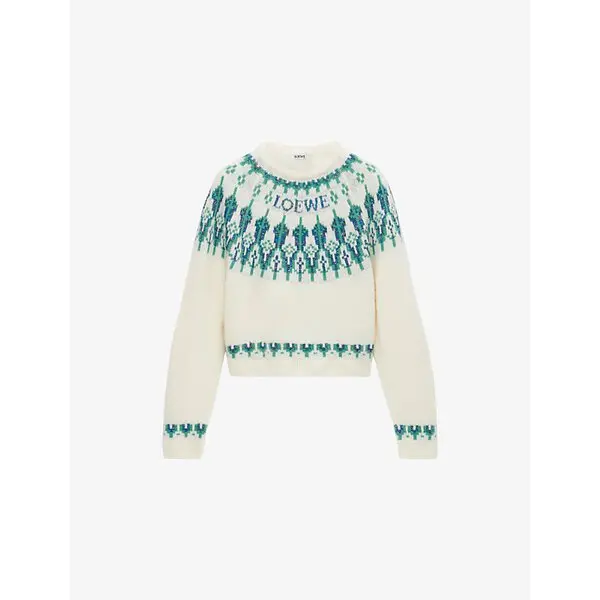Loewe Fair Isle Jacquard-knit Wool-blend Jumper
