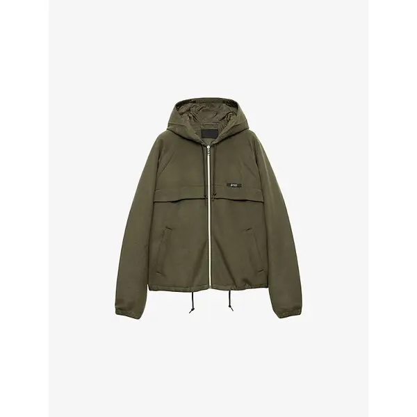 Prada Technical Hooded Woven Blouson Jacket - Green