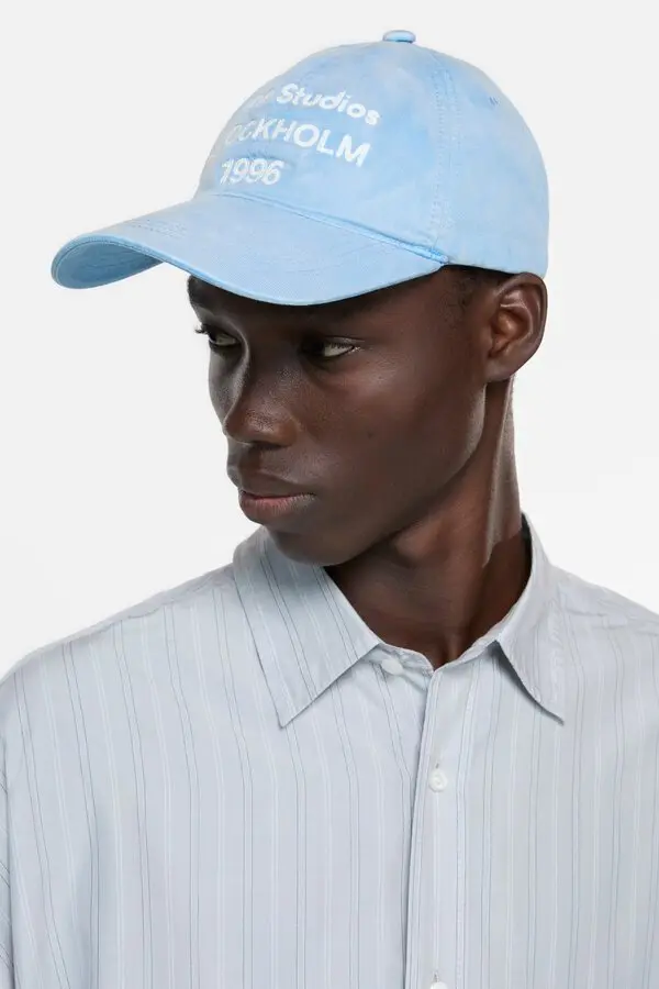 Acne Studios Logo Baseball Cap - Cornflower Blue