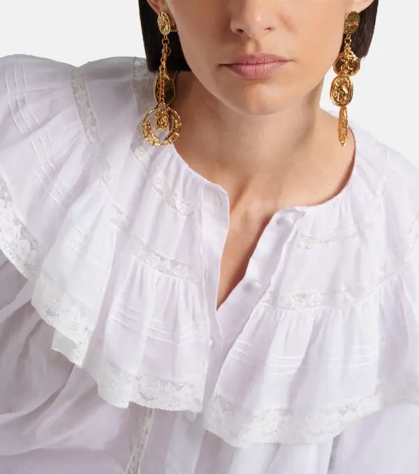 Chloé Medals Embellished Drop Earrings