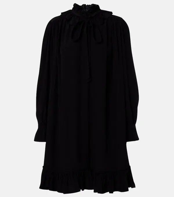 Chloé Silk Midi Dress - Black