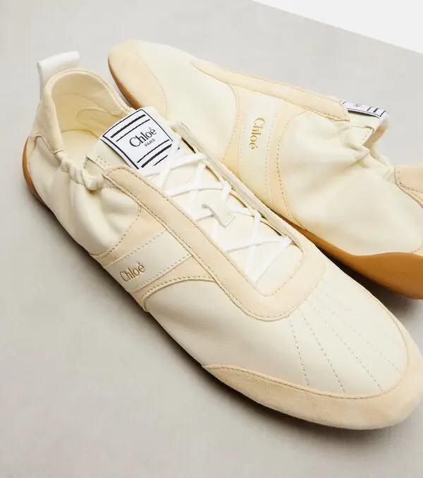 Chloé Kick Leather Sneakers