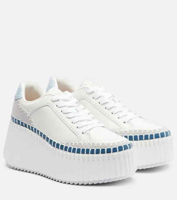 Chloé Nama Platform Sneakers - Blue