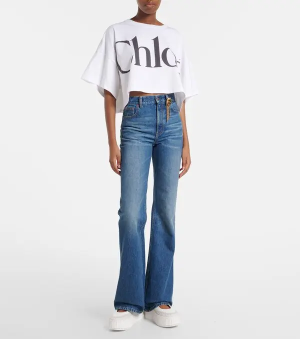 Chloé Nama Platform Sneakers - White