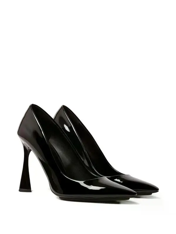 Stella McCartney 103mm Elsa Patent Pointed-toe Heeled Pumps - Black
