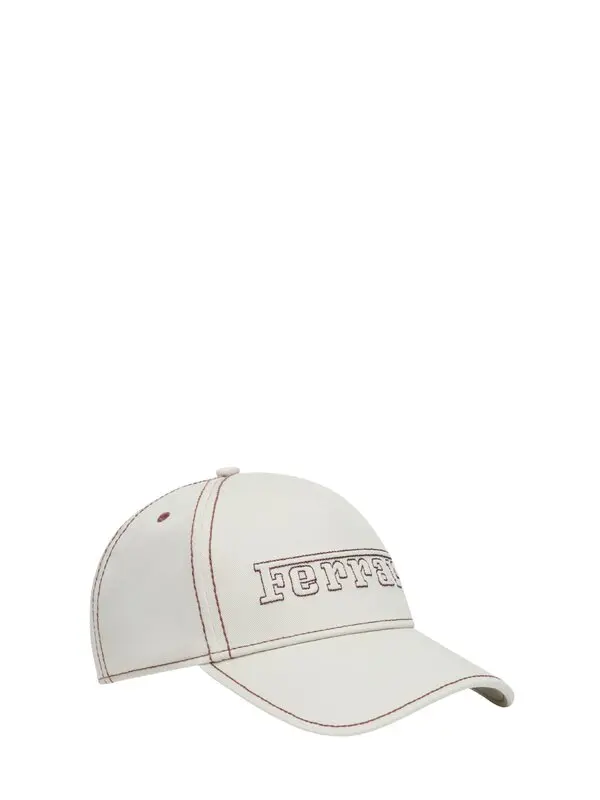 FERRARI Denim Baseball Cap - Grey