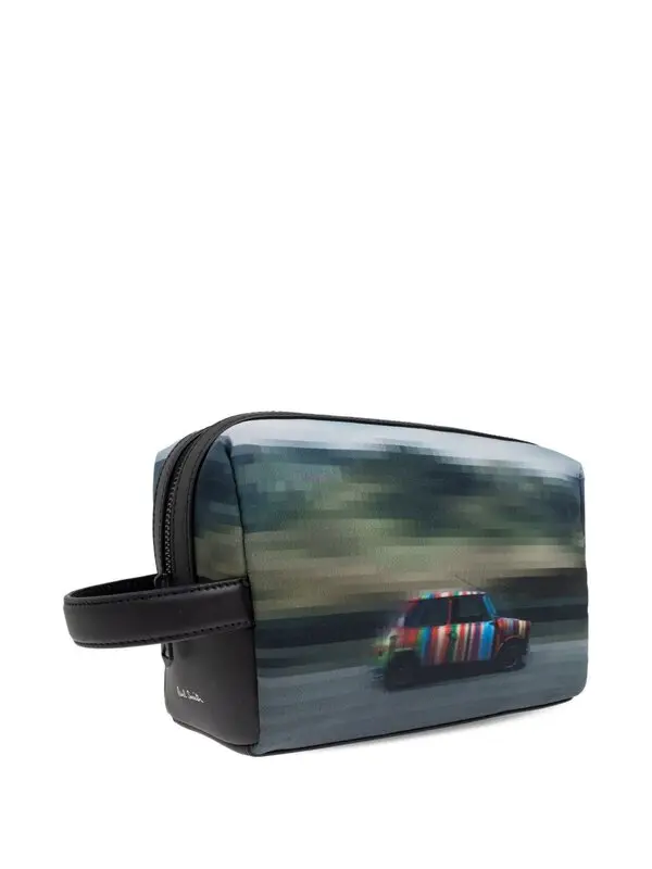 Paul Smith Printed Leather Wash Bag