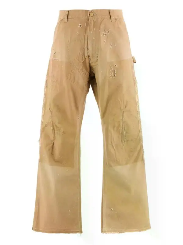 SAINT MXXXXXX Distressed-effect Trousers