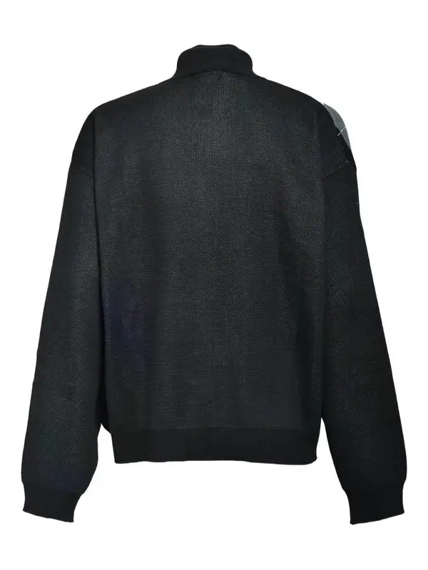 BREATH Logo-embroidered Cardigan