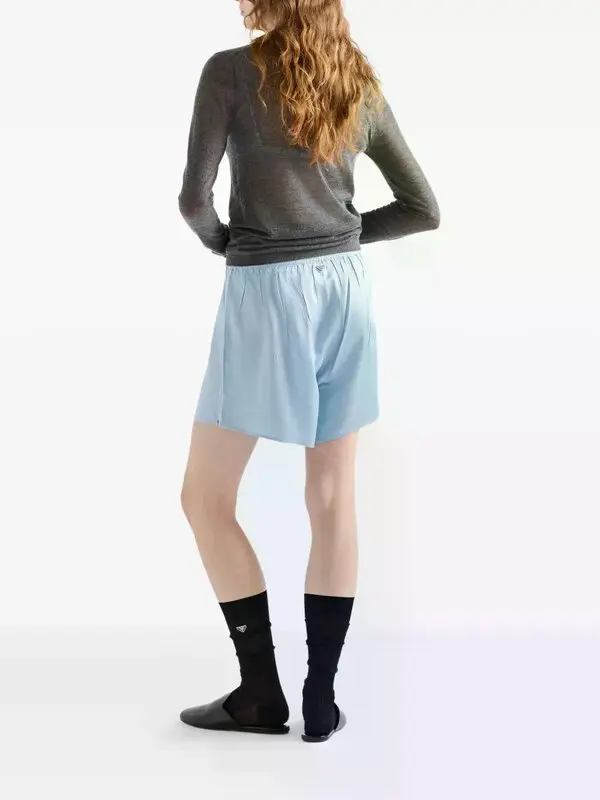 Prada Long-sleeve V-neck Sweater - Grey