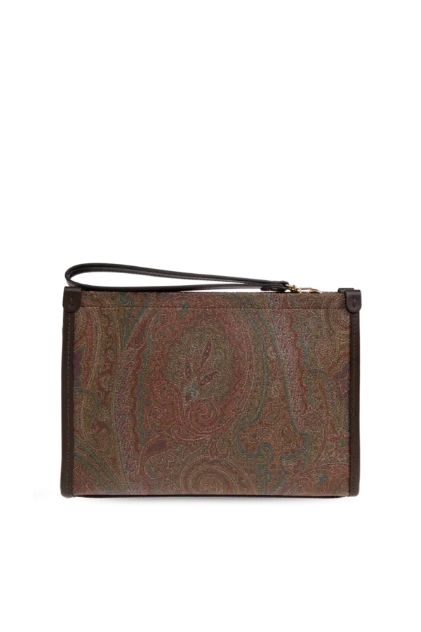 Etro Patterned Clutch - Brown