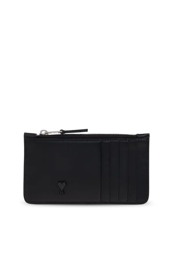 AMI Paris Leather Card Holder