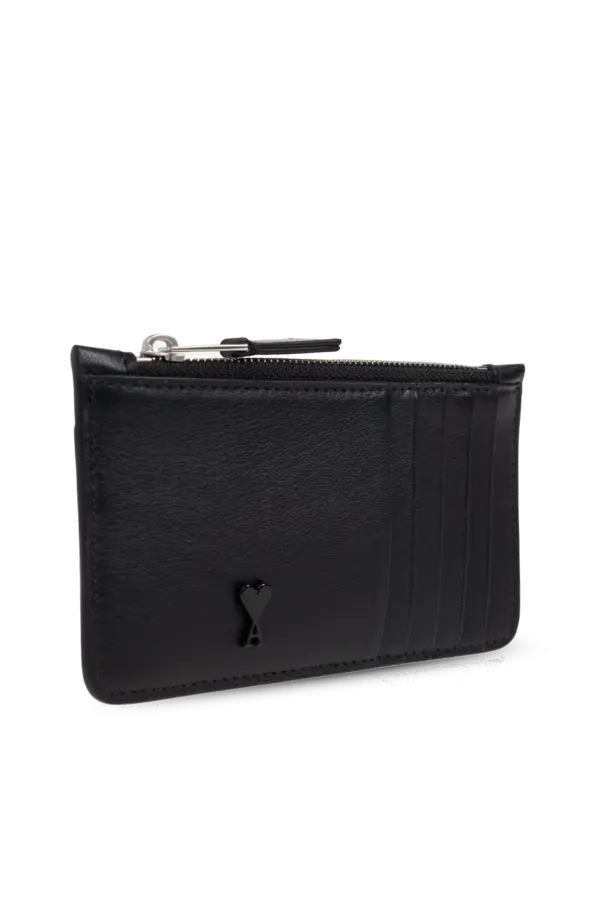 AMI Paris Leather Card Holder