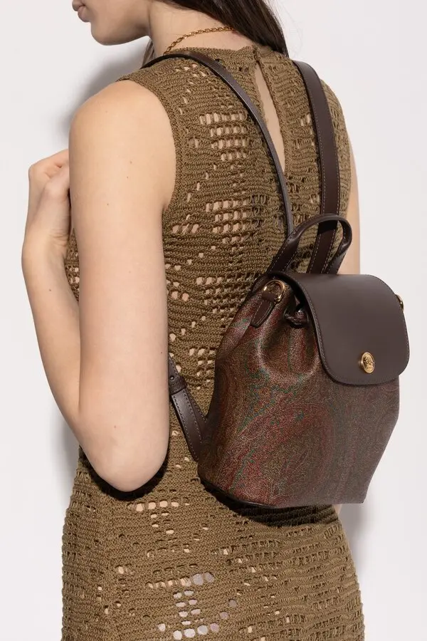 Etro Logo Backpack