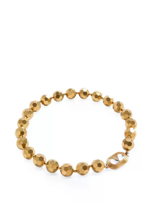 Valentino Garavani Faceted-sphere Bead Necklace - Gold