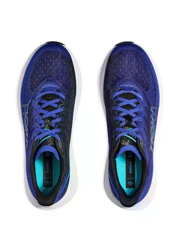 HOKA® Mach 6 Logo-print Sneakers - Blue