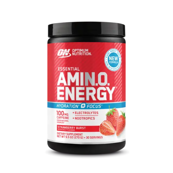 OPTIMUM NUTRITION Amino Energy + Focus Powder Strawberry - One-color