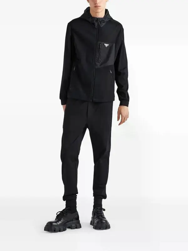 Prada Hooded Zip-front Re-nylon Jacket