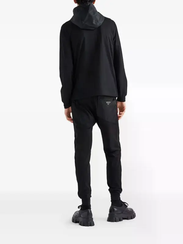 Prada Hooded Zip-front Re-nylon Jacket