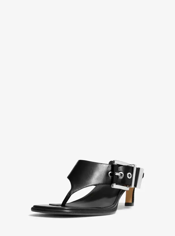 Michael Kors Rowen Leather Thong Sandal