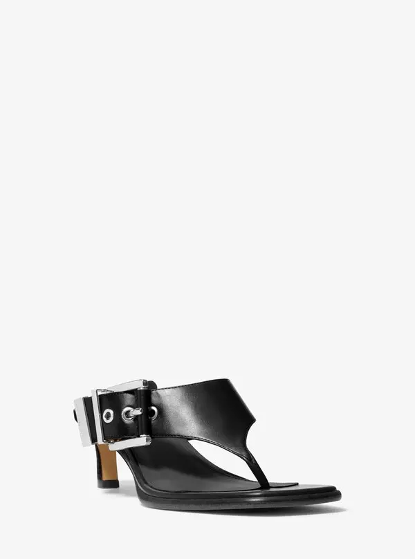 Michael Kors Rowen Leather Thong Sandal