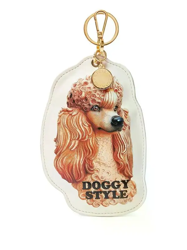 Stella McCartney Poodle-graphic Keyring - Neutrals