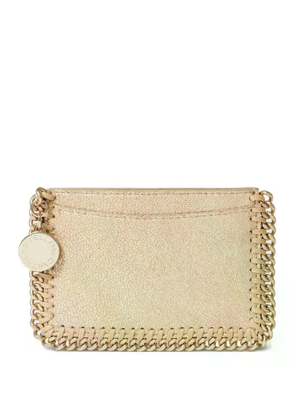 Stella McCartney Falabella Chain-trim Cardholder - Neutrals