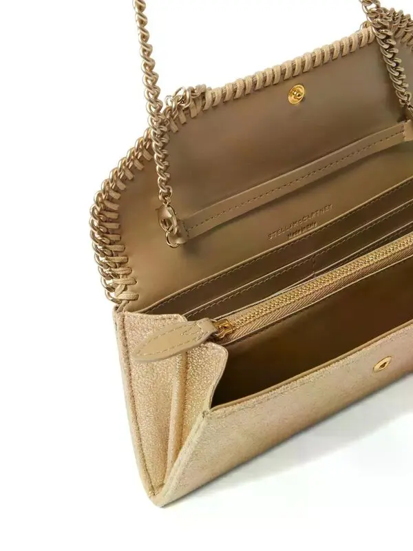 Stella McCartney Falabella Wallet-on-chain Crossbody Bag - Gold