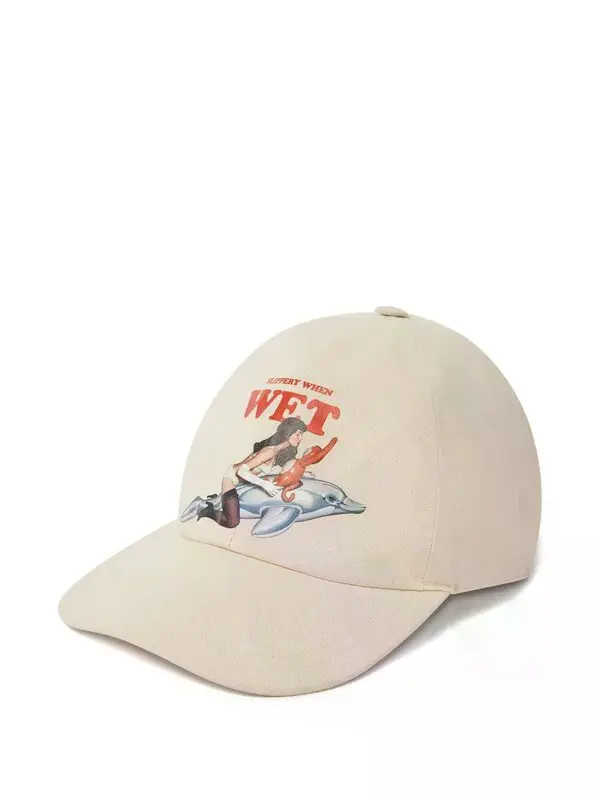 Stella McCartney Graphic-print Cap - Neutrals