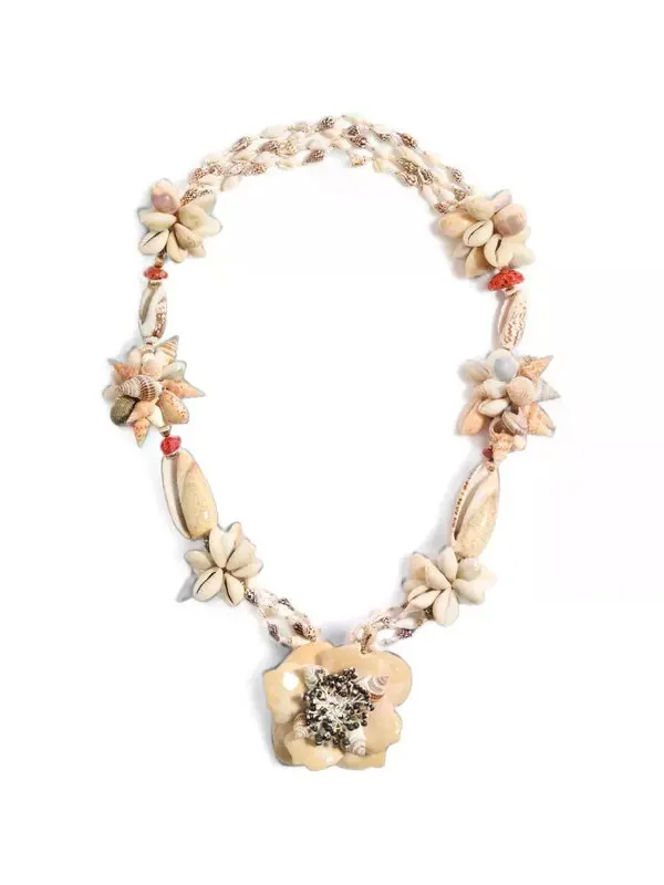 Valentino Garavani Aquatic Garden Necklace - Neutrals
