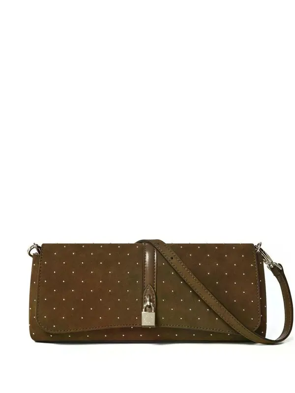 Stella McCartney Studded Lock Shoulder Bag - Brown